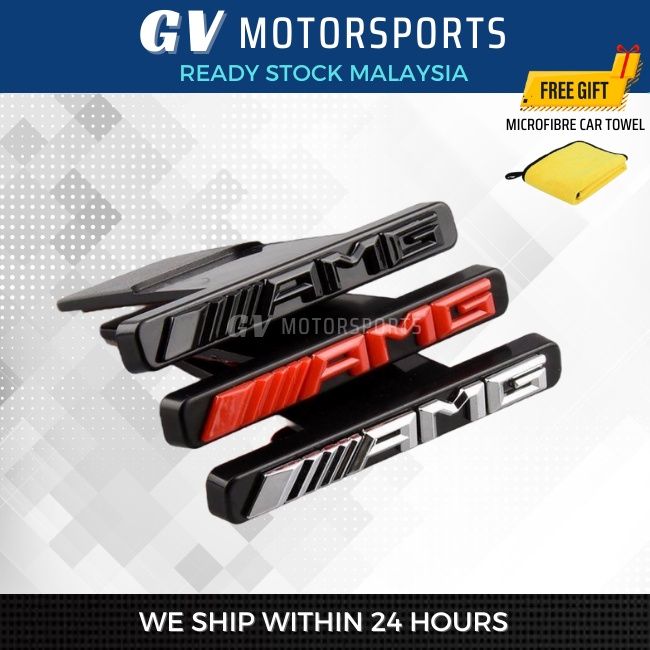 Mercedes AMG Logo AMG Emblem badge front GT grille / AMG grill | Lazada