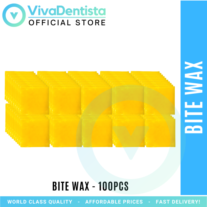 Bite Wax Yellow (100pcs per Box) Local or Saturn VivaDentista Dental ...