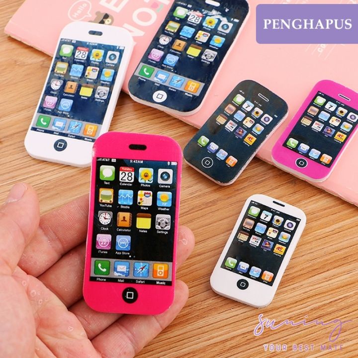 Penghapus Pensil Eraser Karet Bentuk Handphone-Suning Mall | Lazada ...