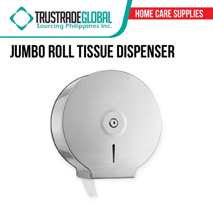 Jumbo Tissue Roll Dispenser Toilet Paper Holder Bath Tissue Dispenser ...