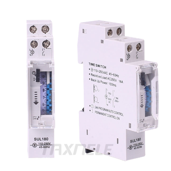 DIN Rail SUL180 Timer Switch Mechanical Timer Switch 24 Hours ... DIN Rail SUL180 Timer Switch Mechanical Timer Switch 24 Hours ...
