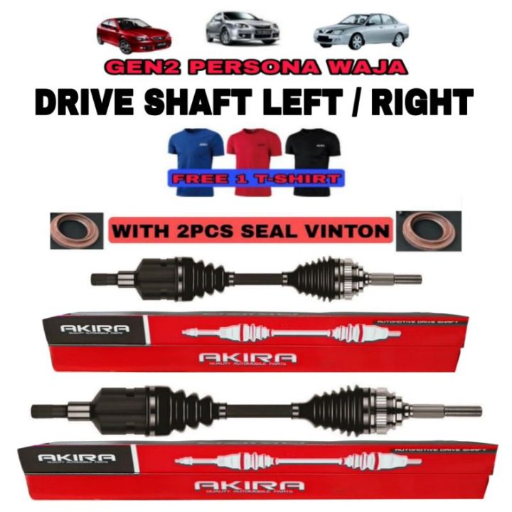 AKIRA PROTON WAJA GEN2 PERSONA DRIVE SHAFT LEFT AND RIGHT WITH ABS WITH ...