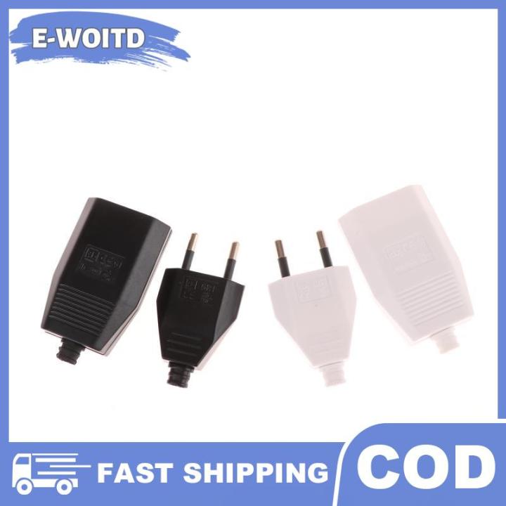 E-WOITD 1 2PCS Industrial Vintage Style Rewire Plug 250V 2.5A Rewirable ...