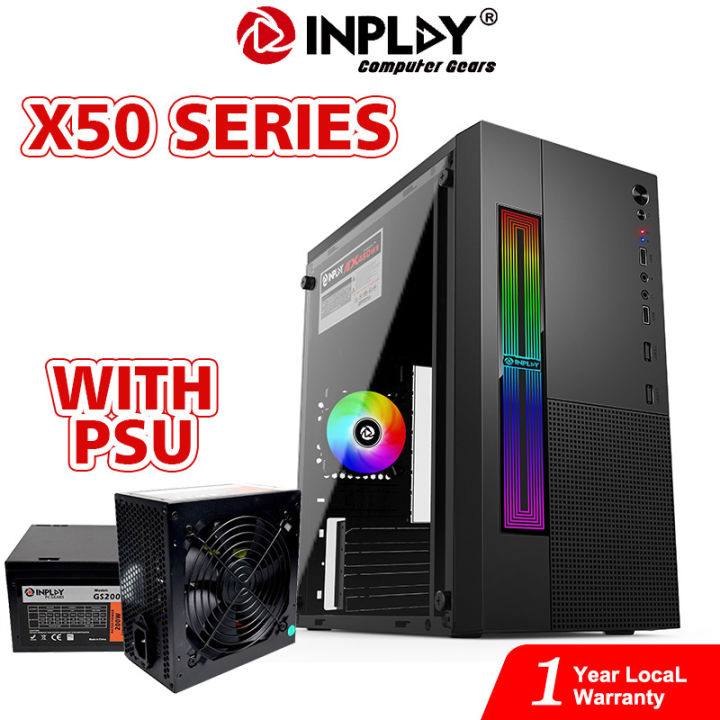 Inplay PC Case Office Computer Case with PSU Gaming Table Matx Case X10 ...