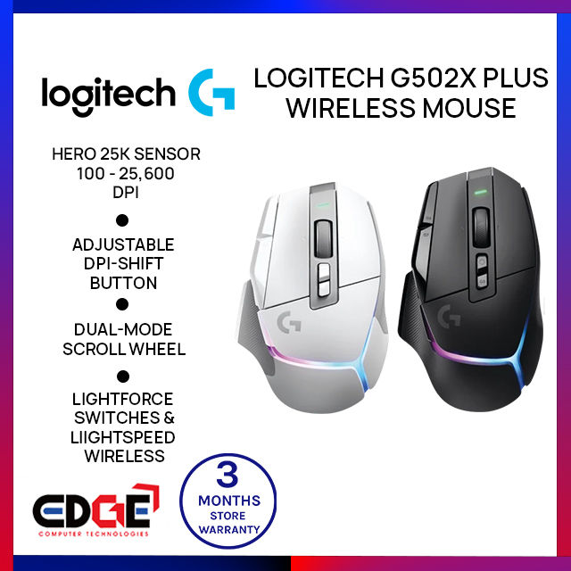 EDGE | LOGITECH G502X Plus Lightspeed Wireless Mouse | Lazada PH