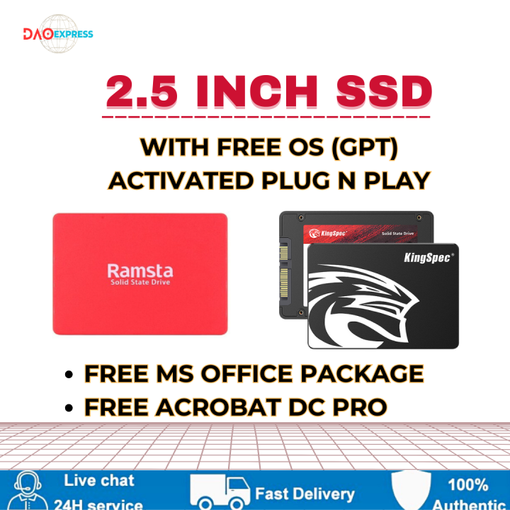 SSD WITH OS Windows 10 Pro activated (GPT) Plug n play na po for laptop ...