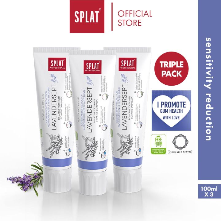 SPLAT Professional Lavendersept Toothpaste For sensitive teeth [100ml ...