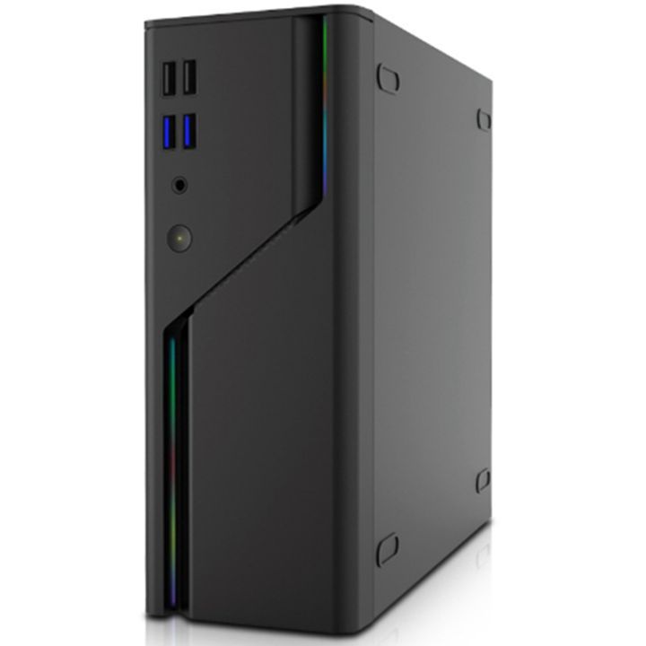 A09R Mini Computer Desktop Empty Chassis 5V ARGB Panel 4USB Support ...