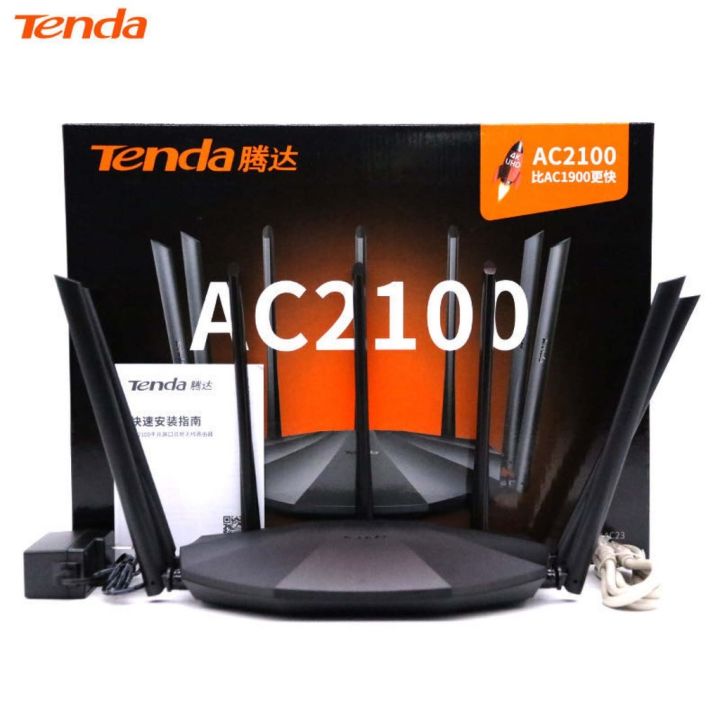 Tenda AC23 wireless WiFi dual frequency 5g full Gigabit 2100m intelligent oil leakage through ...