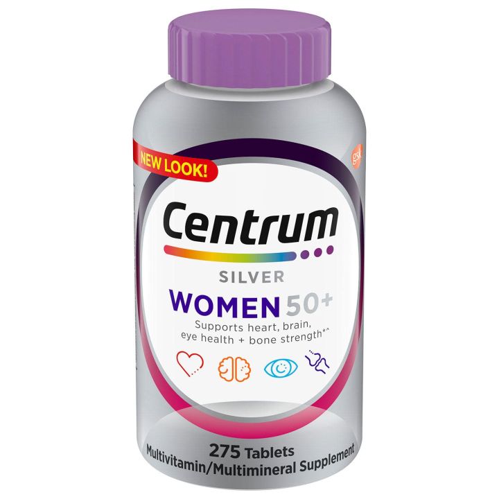 Centrum Silver Women 50 + อาหารเสริมวิตามิน,275เม็ด | Lazada Thailand