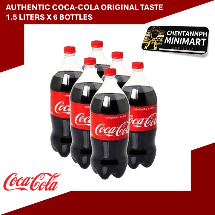 Authentic Coca-Cola Coke Original Taste 1.5 Liters x 6 Bottles Beverages Softdrinks Soda | Lazada PH