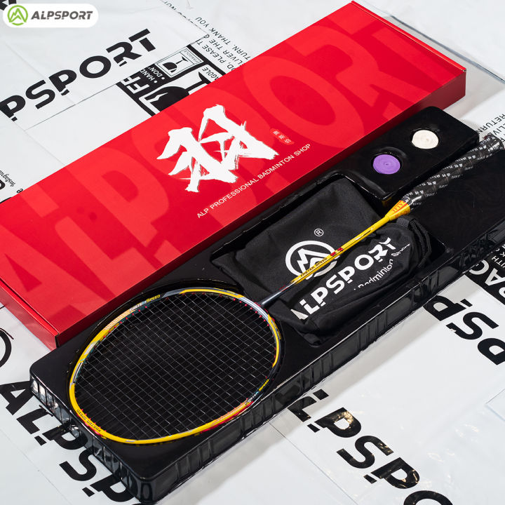 ALP SZ 38LBS 4U Badminton Racket Single Racket Full CarbonProfessional ...