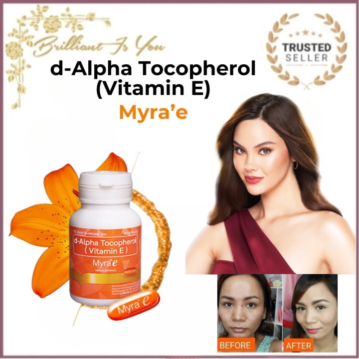 100% EFFECTIVE 30 Capsules Myra E 400 IU Capsule D Alpha Tocopherol (Vitamin E) | Lazada PH