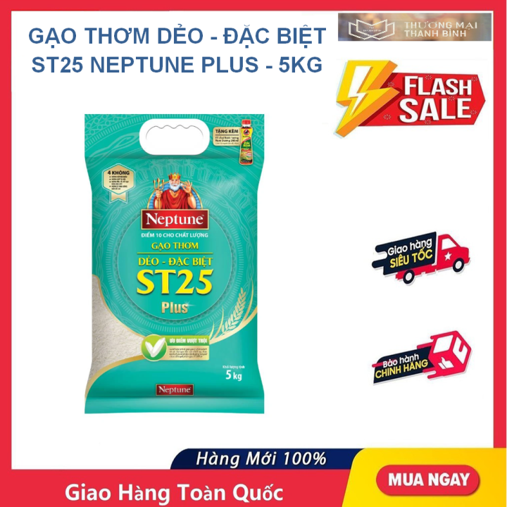 GẠO THƠM DẺO - ĐẶC BIỆT ST25 NEPTUNE PLUS, GẠO THƠM THƯỢNG HẠNG NEPTUNE ...