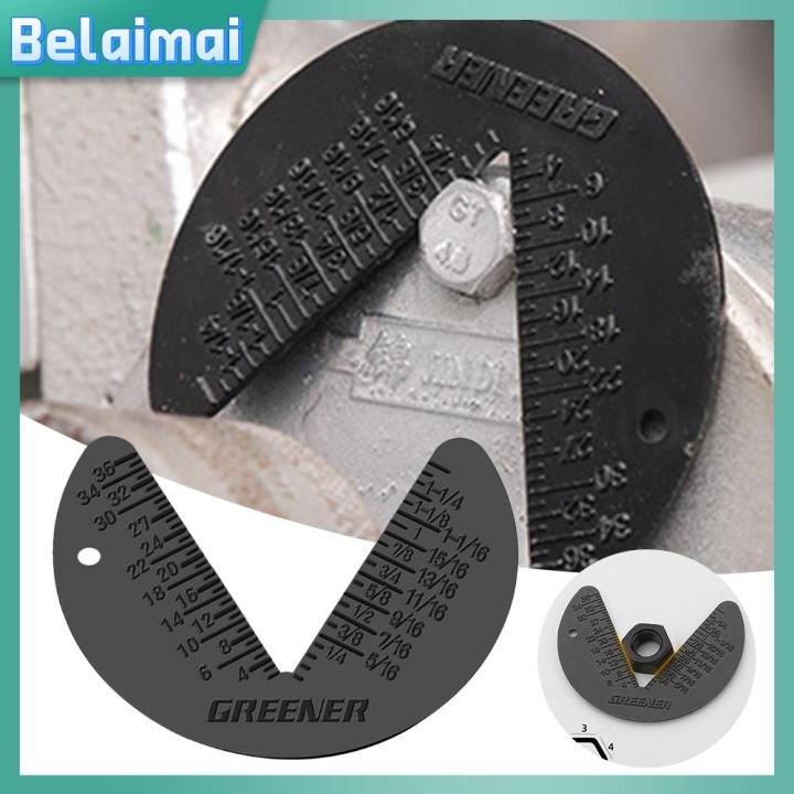 BELAIMAI Hexagon Screw Nut Measure Gauge Imperial Standard PP Screw ...