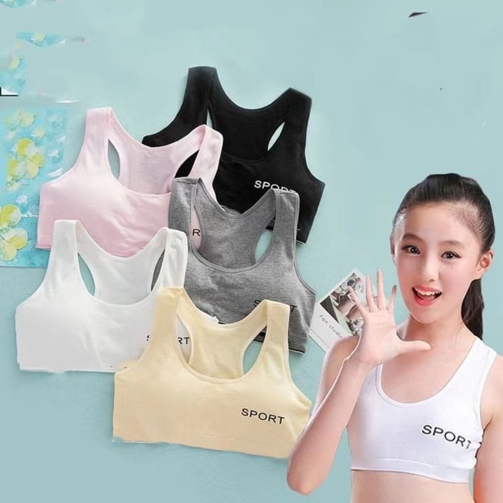 Girls' underwear 12-16 years old development period small vest 13-15 ...