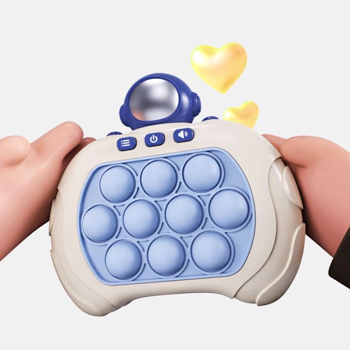 Light Up Quick Push Game Console Electronic Handheld Pop It Fidget Toy Kids Children Educational ...