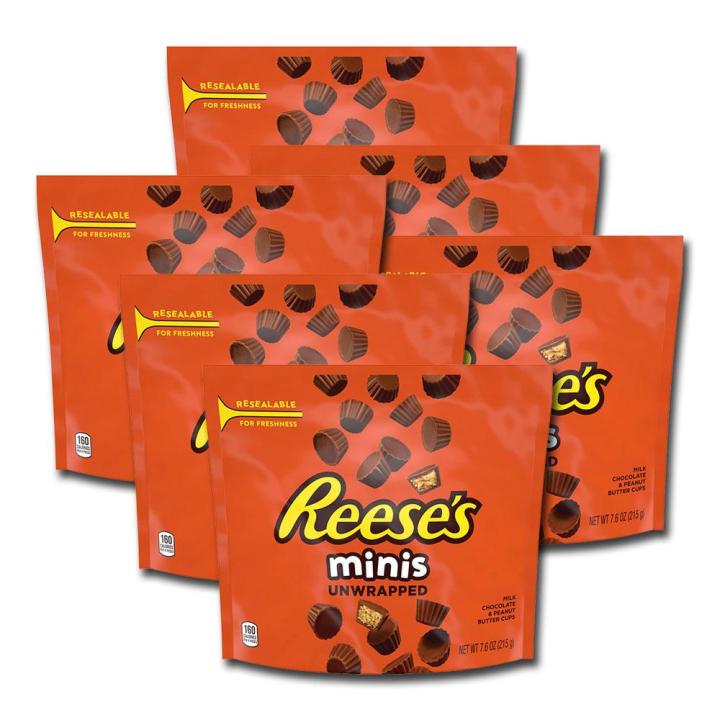 Hershey's Reese's Chocolate Peanut Butter Candy Mini 6 Pack (215g per pack) | Lazada PH