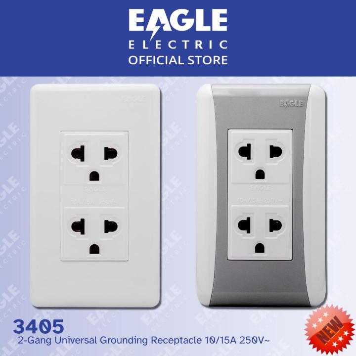 EAGLE 3405 ÉLANPREMIÈRE Universal Grounding Duplex Outlet 1015A 250V ...