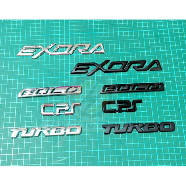 PROTON EXORA / BOLD / TURBO REAR BONNET BADGE/EMBLEM/LOGO/WORDING | Lazada