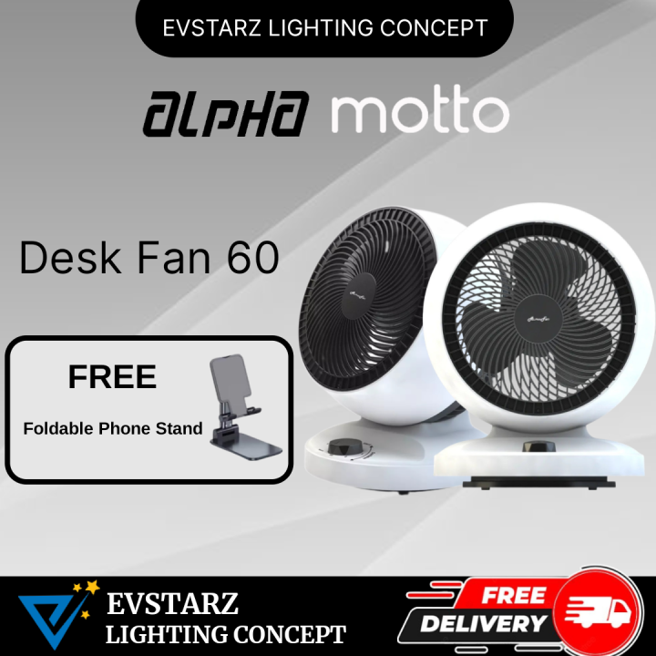 ALPHA MOTTO Desk Fan 60 7 inches 3 Speeds | Lazada