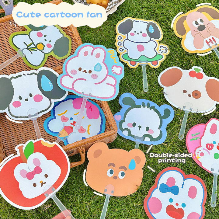 Cute Cartoon Hand Fan Summer Cool Handheld Fan Portable Mini Hand Fan ...