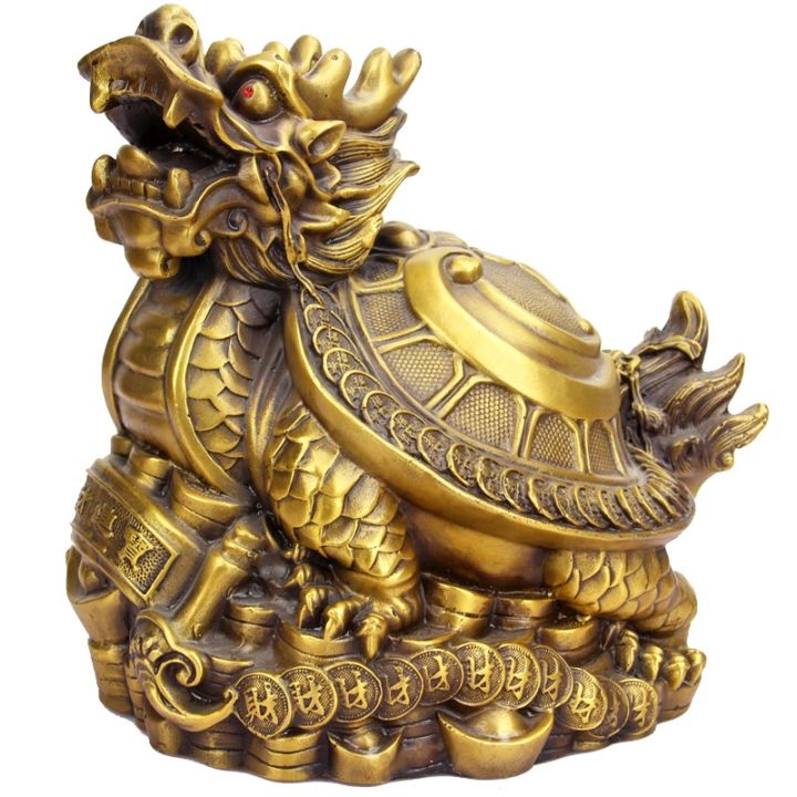 Brass Dragon turtle, Bagua Golden Money Turtle, Dragon Tortoise, Home ...