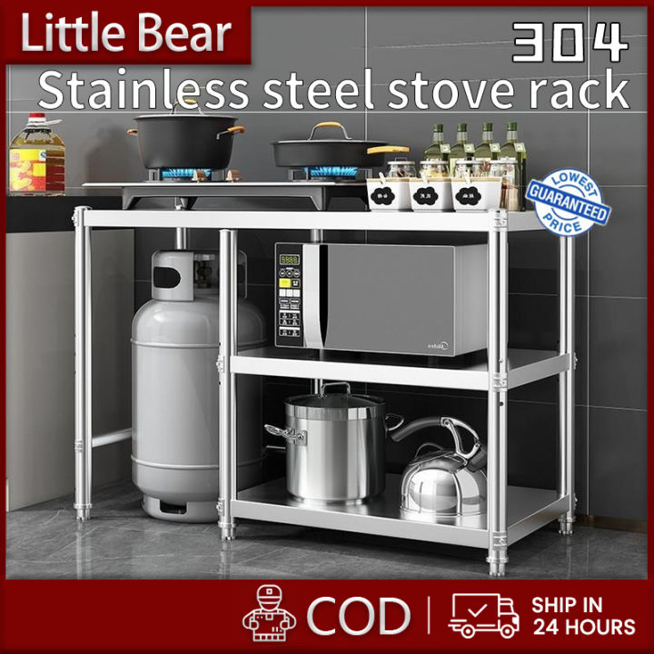 Stainless Steel Gas Stove Stand Racks Heavy Duty Gas Stove Rack Kitchen ...