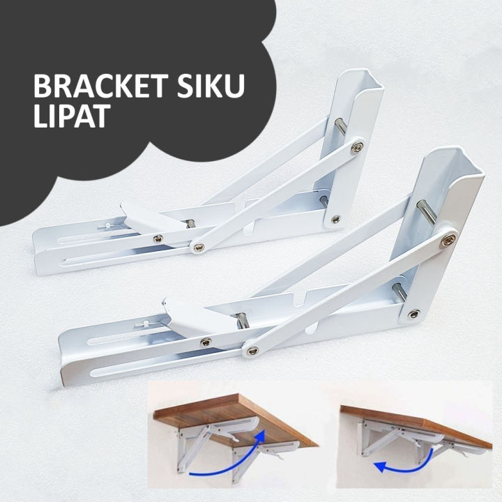Bracket Siku Lipat Rak Engsel Ambalan Folding Shelf | Lazada Indonesia