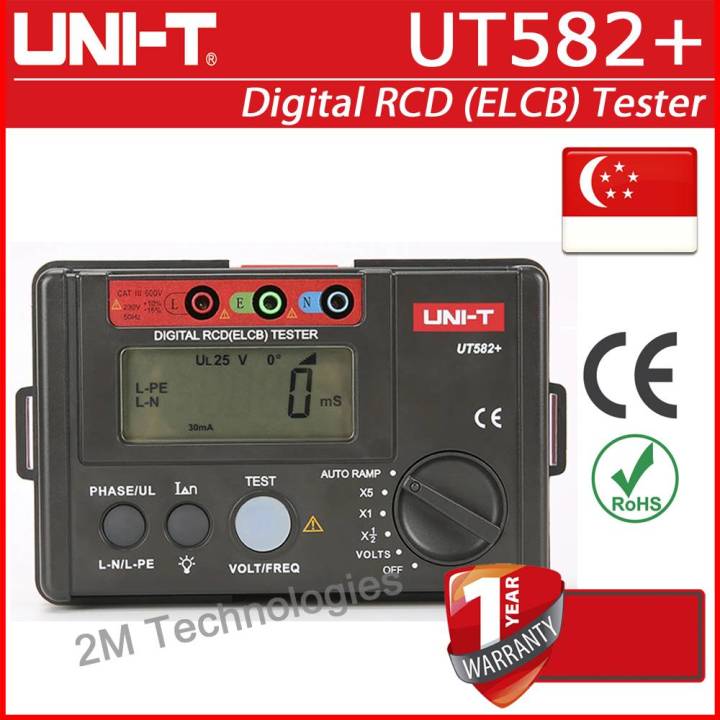 UNI-T UT582+ Digital RCD (ELCB) Tester | Lazada Singapore