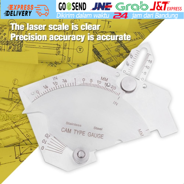 MG-8 Alat Ukur Las Cam Type Welding Gauge Welded Surfaces Joint Undercut Fillet Leg Throat Gage ...