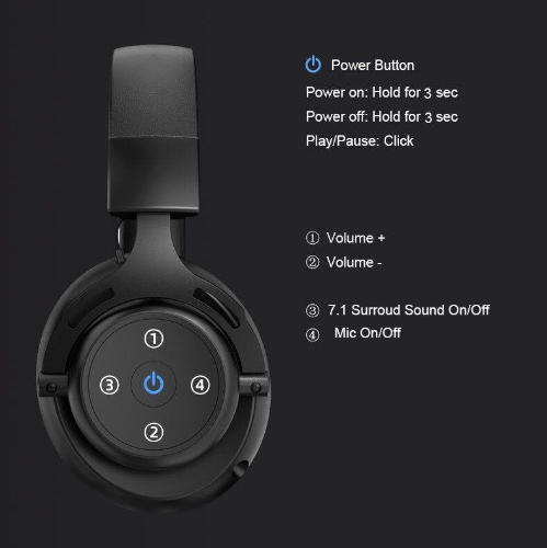 BT60-X Dual Wireless Gaming Headset 2.4G + WIRED WITH DETACHABLE ...