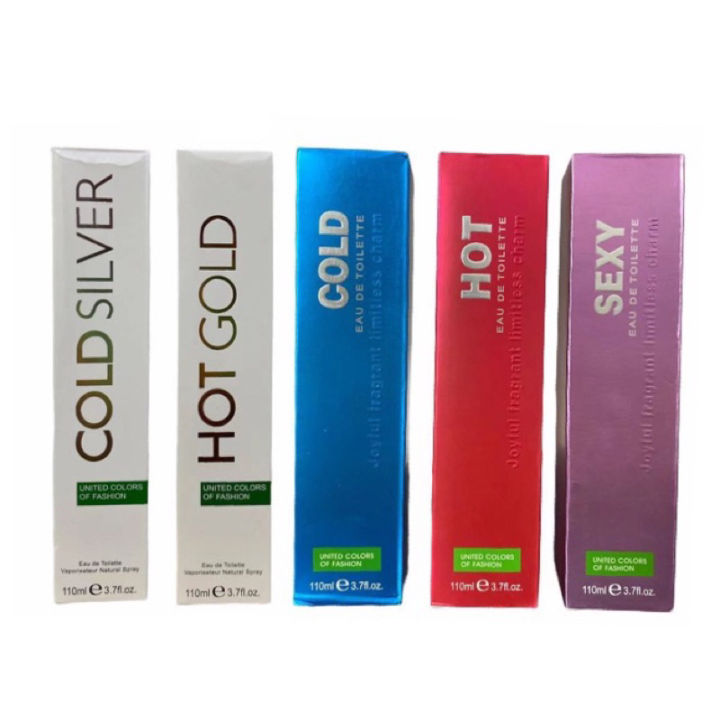 BENETTON PERFUME HOT GOLD COLD SILVER HOT COLD SEXY EAU DE TOILETTE ...