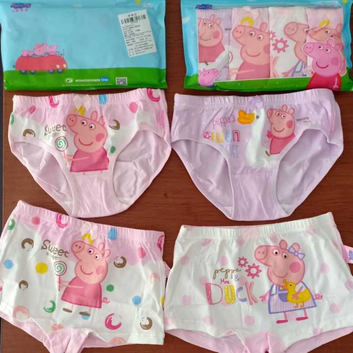 Celana dalam Peppa pig isi 4/set kartun boxer peppa pig panties anak ...