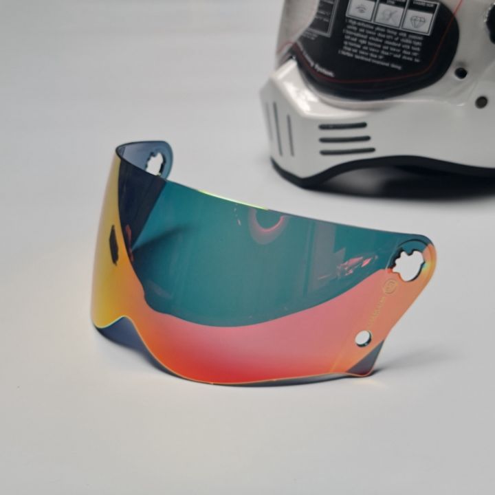 The Retro Helmet Lab | AMZ Gangster Flat Shield | Vintage Classic Retro ...