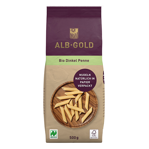 ALB-GOLD Organic Spelt Penne Pasta | เพนเน่สเปลท์ออร์แกนิก | Lazada.co.th