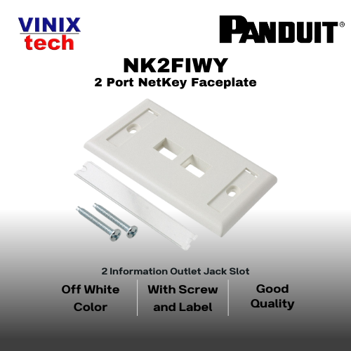 Panduit NK2FIWY 2 Port NetKey Faceplate | Lazada PH