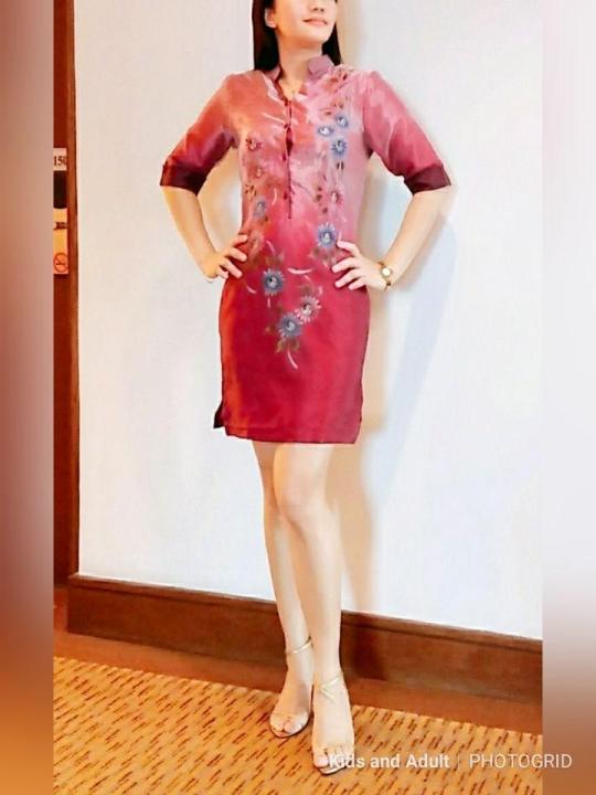 LADY BARONG DRESS HAND PAINTED BARONG FOR WOMEN | Lazada PH