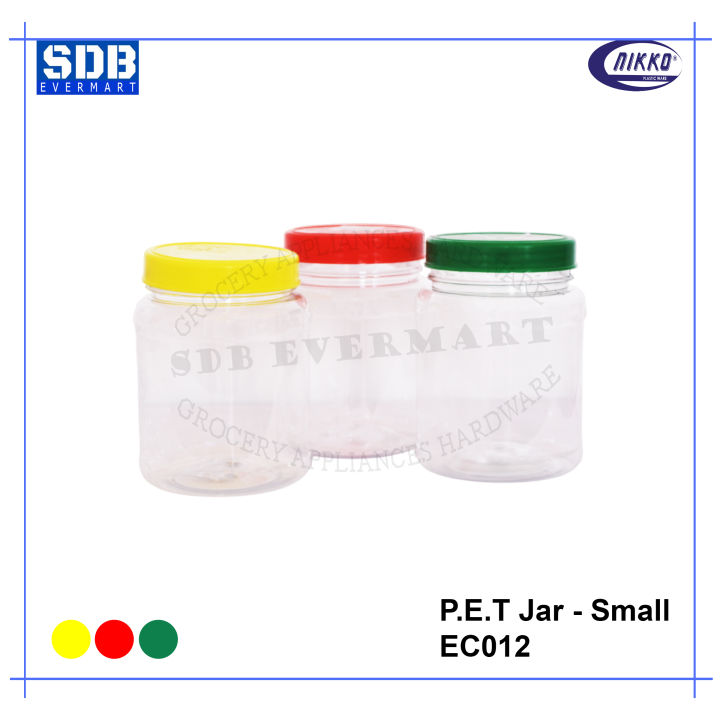 Nikko-P.E.T Jar-Small-[EC012]-Yellow Red Green-1pc | Lazada PH