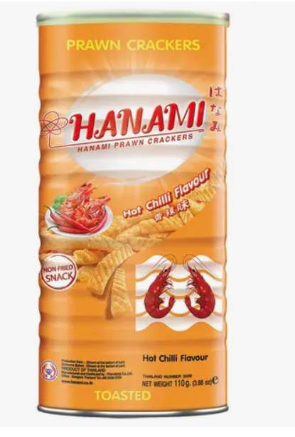 HANAMI PRAWN CRACKERS - HOT CHILLI FLAVOUR 110G | Lazada