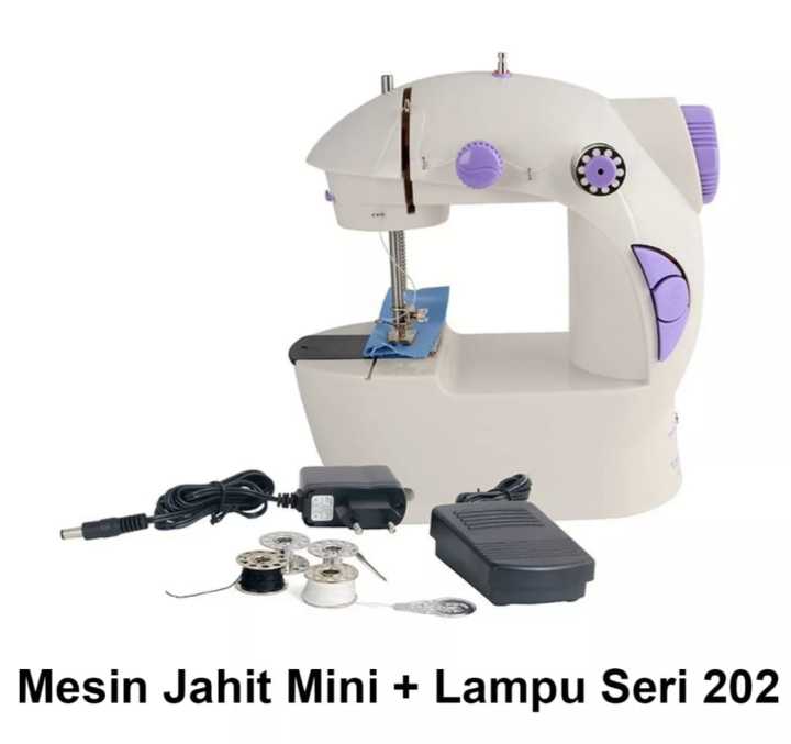 Mesin Jahit Mini Portable - Mini Sewing Machine New Model Type 202 ...
