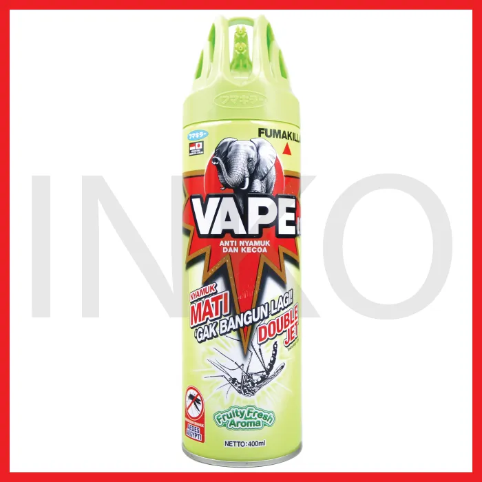 VAPE OBAT NYAMUK SEMPROT DOUBLE JET AROMA FRUITTY FRESH 400ML | Lazada ...