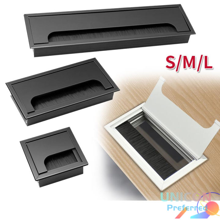 Aluminum Alloy Rectangle Wire Cable Holder Grommet Hole Cover Outlet ...