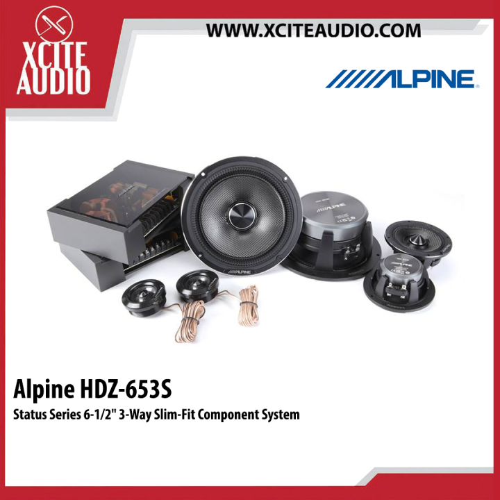 Alpine HDZ-653S Status Series 6-1/2" 3-way slim-fit component system | Lazada