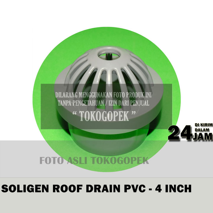 SOLIGEN ROOF DRAIN PVC 4" - SARINGAN TALANG AIR ATAP 4 inch | Lazada ...