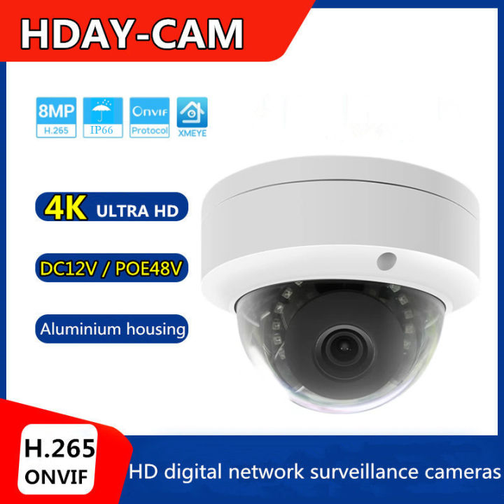 8MP 5MP Metal Dome POE IP H.265 CCTV Camera 3mp FaceDetection ...