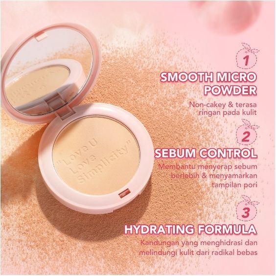 YOU Simplicity Flawless Compact Powder | Bedak Padat | Natural Makeup ...