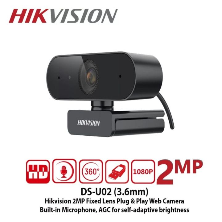 HIKVISION DS-U02 Full HD 1080P USB Webcam with High Quality Imaging ...