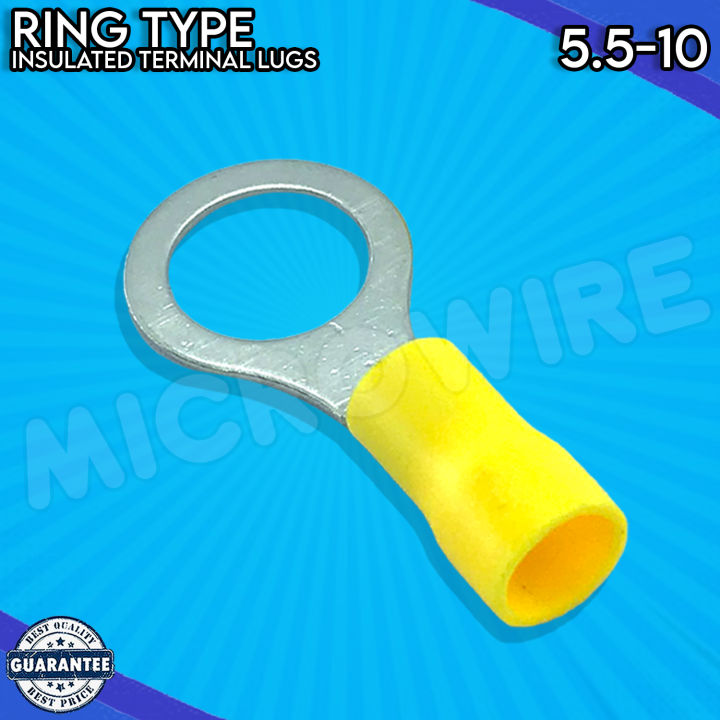 Insulated Ring Type Spade Terminal Lugs R-10 ( Per Piece ) | Lazada PH