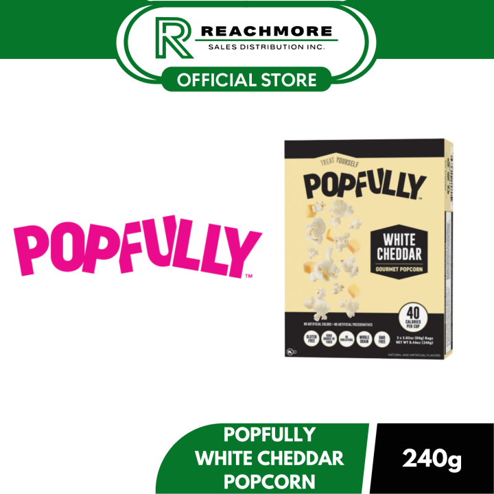 Popfully White Cheddar Popcorn 240g | Lazada PH